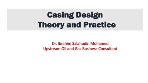 Casing 2 Casing Setting Depth Casing String Ppt