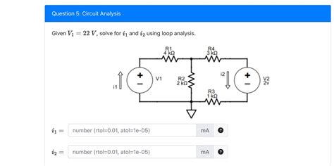Solved Given V122v Solve For I1 And I2 Using Loop