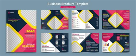 Corporate Business Profile Magazine Brochure Layout Template Design 32065658 Vector Art At Vecteezy