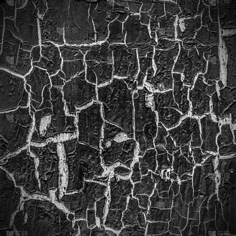 涂料破碎的混凝土墙白灰泥无人平视角古老的石材凌乱生锈的素材 花瓣网