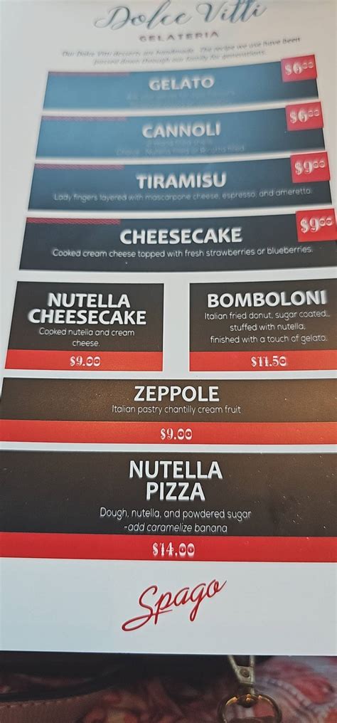 Menu At Spago Caesars Windsor Pizzeria Windsor 377 Riverside Dr E