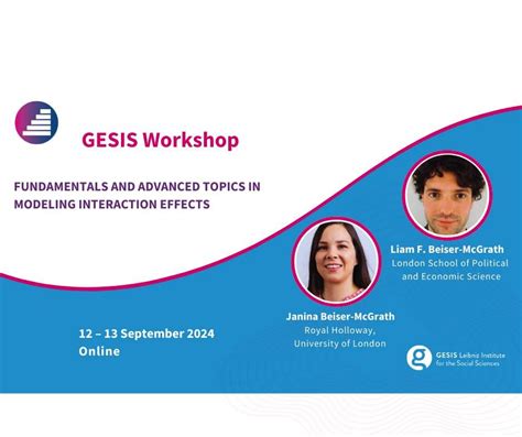 Fundamentals And Advanced Topics In Modeling Interaction Effects Online Event Cologne Germany