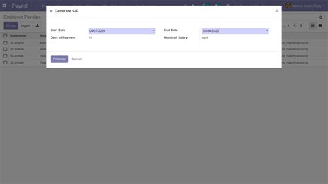 WPS Report Generation For UAE Open HRMS App
