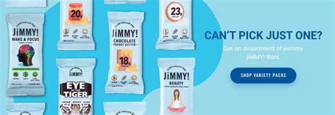 Jimmybar High Protein Low Sugar Gluten Free Delicious Bars