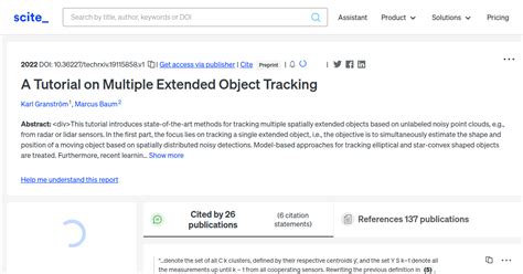 A Tutorial On Multiple Extended Object Tracking