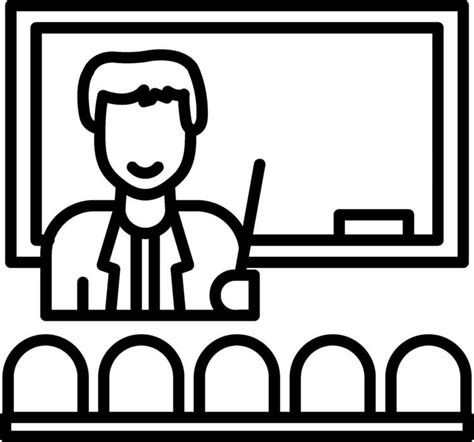 Teacher Outline Vector Art Icons And Graphics For Free Download