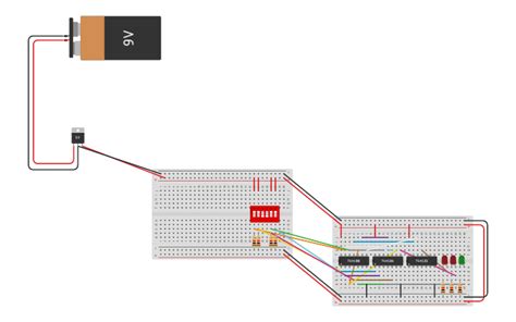 Circuit Design 2bit Adder Tinkercad