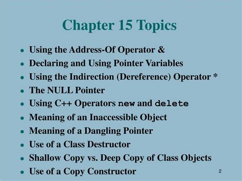 Ppt Chapter 15 Pointers Dynamic Data And Reference Types Powerpoint