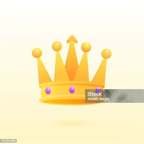 왕관 황금 게임 벡터 지도자 또는 우승자 왕 또는 군주 여왕 또는 공주 티아라 왕자 머리 장식 3d 클래식 전령 제국 기호에 대한 수상 아이콘입니다 빈티지 또는 오래된 보석