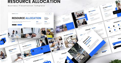 resource allocation business powerpoint template incl company