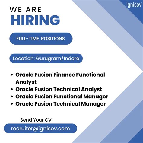 Ignisov Consulting Services On Linkedin Hiring Jobopening Oraclefusion Financejobs
