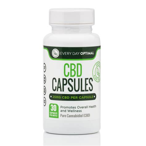 Pure Cbd Oil Capsules 25mg Cbd Oil Per Pill Every Day Optimal Cbd