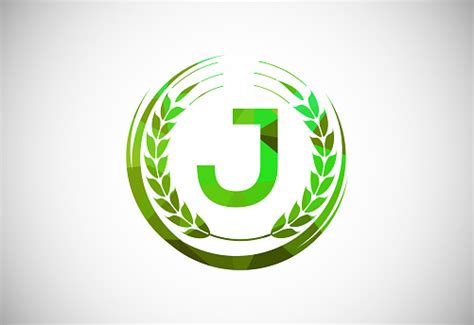 알파벳 J는 밀 화환으로 서명합니다 다각형 낮은 폴리 유기농 밀 농업 로고 개념 농업 로고 디자인 벡터 템플릿입니다 개념에 대한 스톡 벡터 아트 및 기타 이미지 Istock