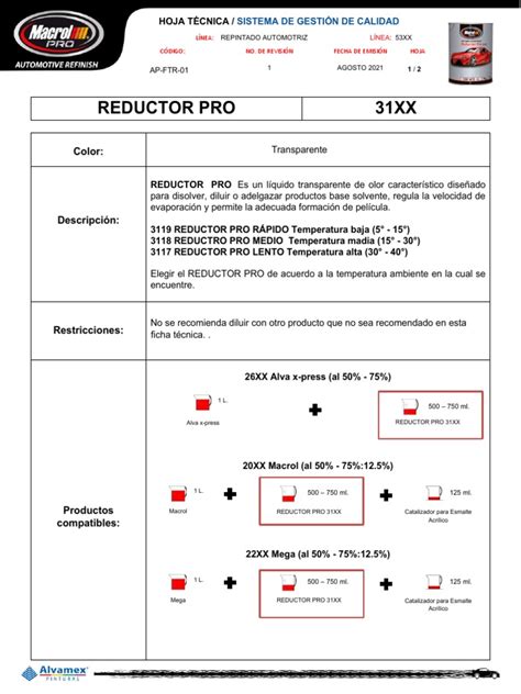 Ft Mad Reductor Pro Pdf Solvente Química Física