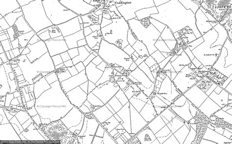 Historic Ordnance Survey Map Of Aley Green 1899 1900