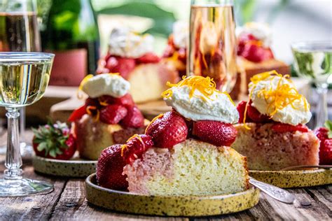 A Simple Strawberry Shortcake Orange Blossom Stack Discover California Wines