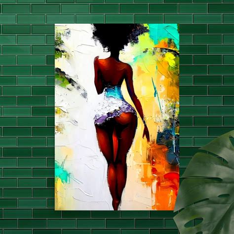 Sexy Black Woman Poster Black Nude Art Afro Wall Art African