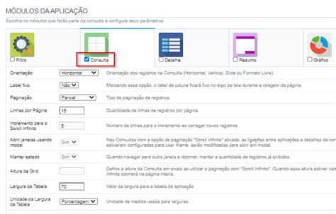 Tutorial Aplicação aba consulta e gráfico Tutoriais Scriptcase