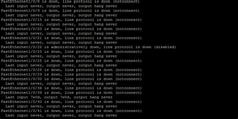 cisco ios finding unused interfaces geeks hangout