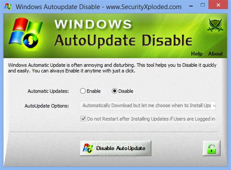 Windows AutoUpdate Disable Download Softpedia