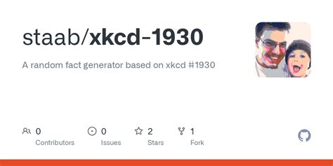 Github Staabxkcd 1930 A Random Fact Generator Based On Xkcd 1930