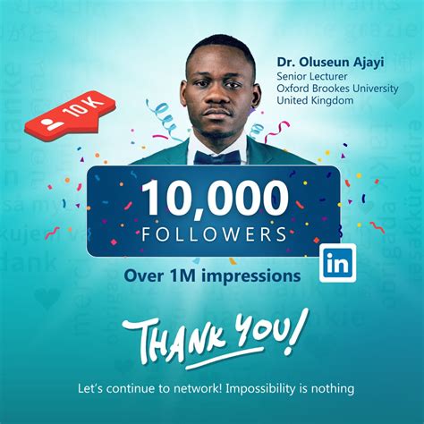 Oluseun Ajayi Phd Anivs Rsv On Linkedin Thankyou Network Linkedin 10kfollowers 39 Comments