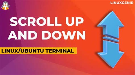 How To Scroll Up And Down In Linux Ubuntu Terminal Linux Genie