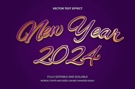 Premium Vector Editable Text Effect 3d And New Year Font Style