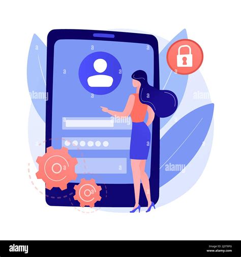 Sign In Page Abstract Concept Vector Illustration Enter Application Mobile Screen User Login