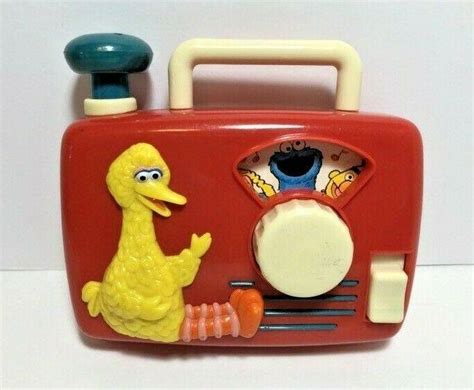 Vintage Tyco Sesame Street Big Bird Wind Up Musical Radio Toy 3769311039