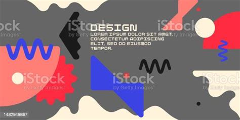다양한 모양의 현대 기하학적 구성 디자인에 대한 일러스트레이션 추세 차트의 추상적 배경입니다 개념에 대한 스톡 벡터 아트 및 기타 이미지 Istock