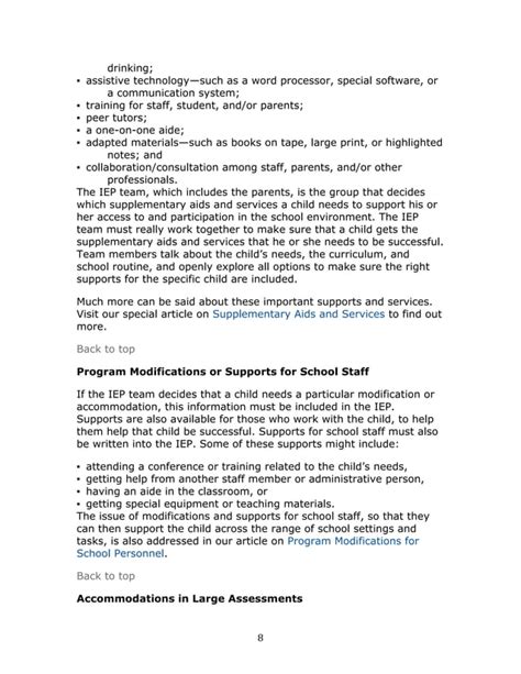 Modifications And Accommodations Docx