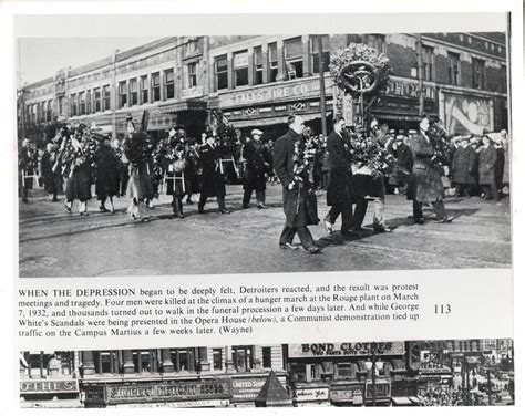 Workers 1932 Protest March Against Ford In Dearborn Became Deadly