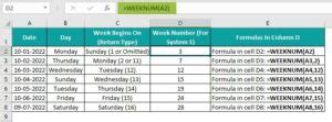 WEEKNUM Function In Excel Formula Examples How To Use