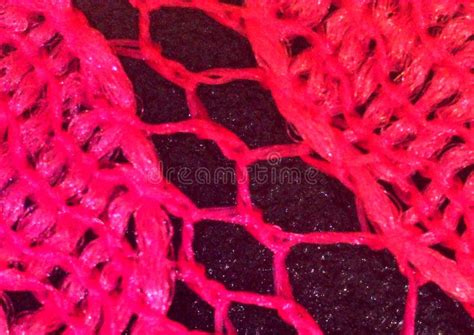 Bright Pink Pattern Fragment Of Fabric Textile Image Under The