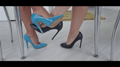 Crossed Legs Toe Tapping And Footsie Closeup D Milfaginy Clips4sale