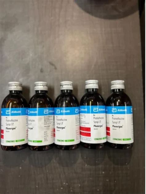 Phenergan Promethazine Syrup Packaging Size 1x1 Dose 5mg5ml For