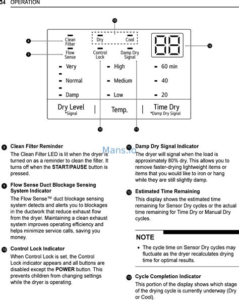 Lg Electronics Dlg3401w Use And Care Manual Online 410 850784