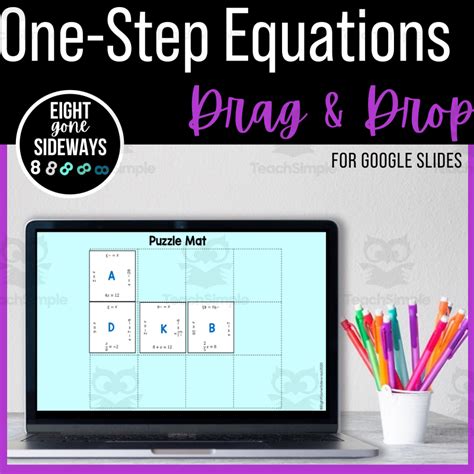 Digital Drag And Drop One Step Equation Puzzle By Teach Simple