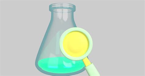 Glass Flask And Magnifying Glass 3d Incl Angle And Flask Envato