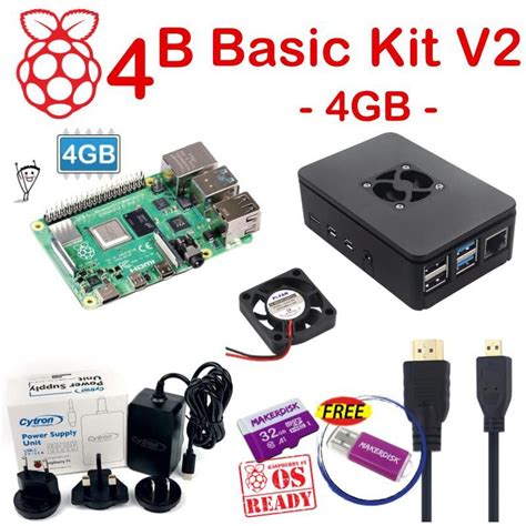 Raspberry Pi 4 Model B 4gb And Kits