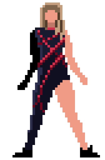 Taylor Swift Pixel Art Sticker