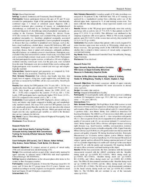 Pdf Upper Extremity Reaching Kinematics Correlates With Scores On Upper Extremity Behavioral