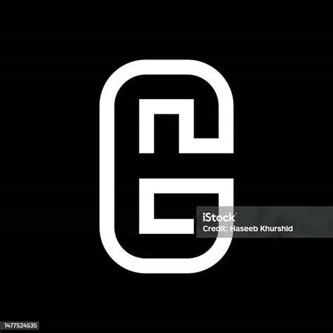 최소한의 Cg 로고 고급 배경에 Gc 문자의 아이콘입니다 Gc 모노그램 이니셜을 기반으로 한 로고 아이디어 전문적인 다양한 문자 기호와 배경에 Cg 로고 0명에 대한 스톡