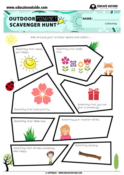 Growth Mindset Scavenger Hunt Free Download