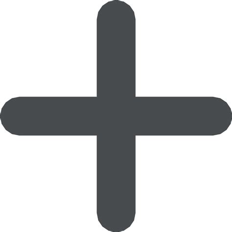 Plus Icon Grey