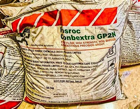 Fosroc Conbextra Gp2n 25kg Non Shrink Grout Packaging Size 30kg At ₹ 15 Kg In Indore