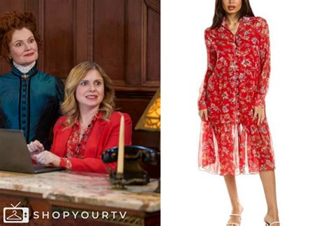 Ghosts Us Season 3 Episode 10 Sams Red Floral Dress Shop Your Tv