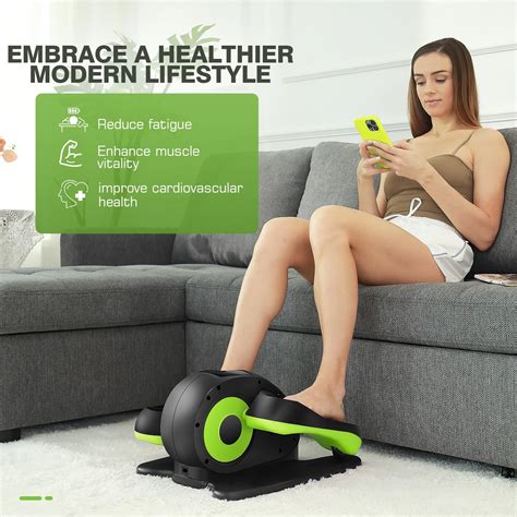 Ancheer Under Desk Elliptical Machine Quiet Pedal