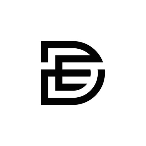 Abstract De Initials Monogram Logo Design Icon For Business Template Simple Elegant 13800836